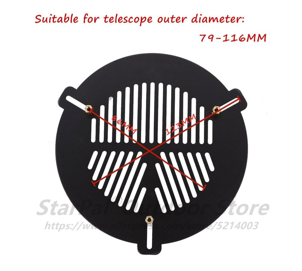 Aluminum Bahtinov Mask 80mm